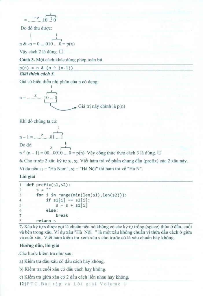 PYTHON: THUẬT TOÁN VÀ CẤU TRÚC DỮ LIỆU - BÀI TẬP VÀ LỜI GIẢI (Volume 1)