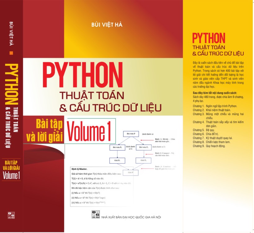 PYTHON: THUẬT TOÁN VÀ CẤU TRÚC DỮ LIỆU - BÀI TẬP VÀ LỜI GIẢI (Volume 1)