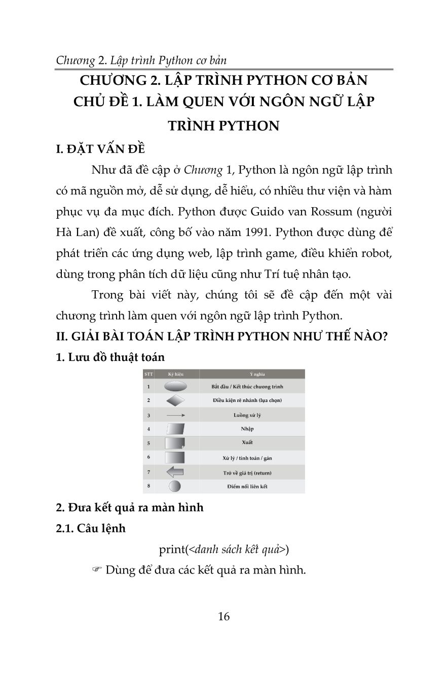 ĐƯỜNG VÀO LẬP TRÌNH PYTHON NÂNG CAO
