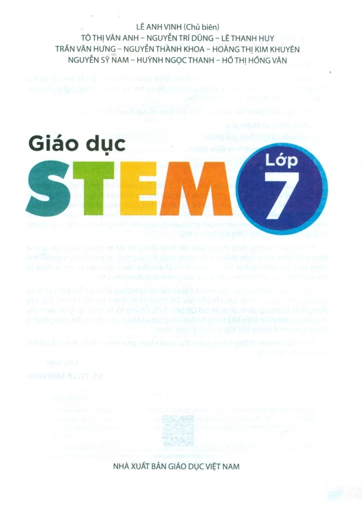 GIÁO DỤC STEM LỚP 7; GIÁO DỤC STEM LỚP 7;