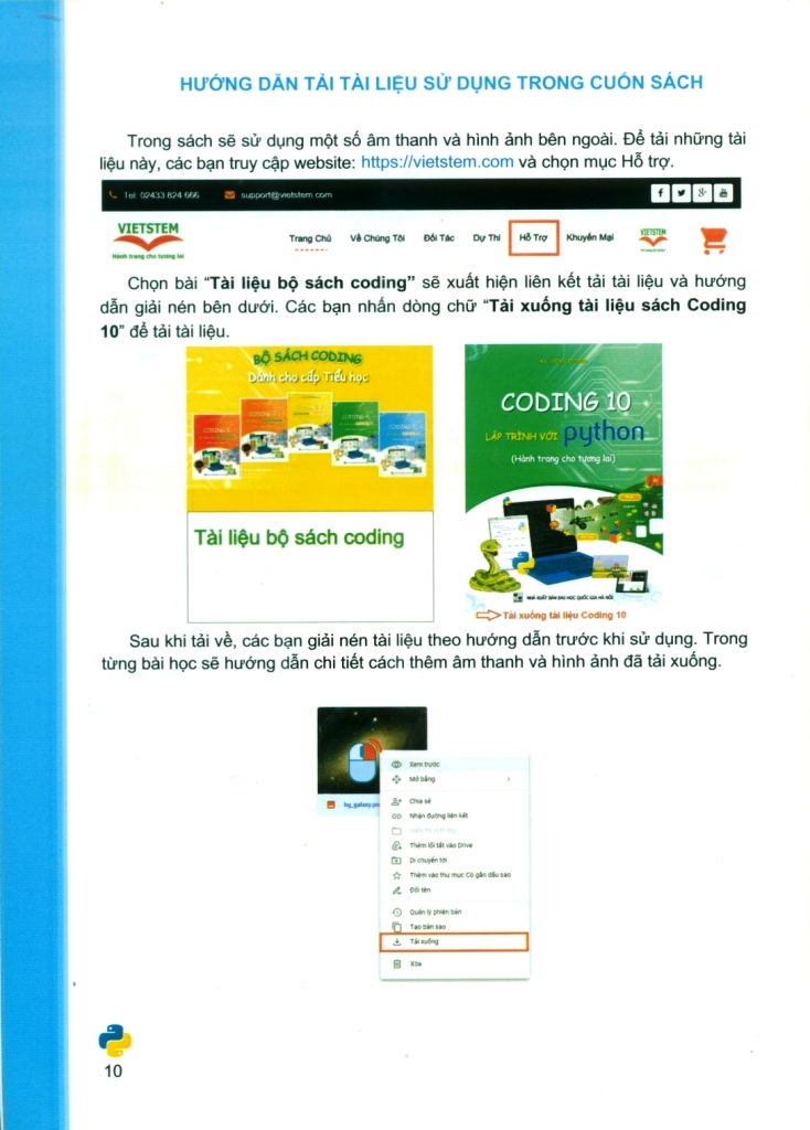 CODING 10 - LẬP TRÌNH VỚI PYTHON (Hành trang cho tương lai)