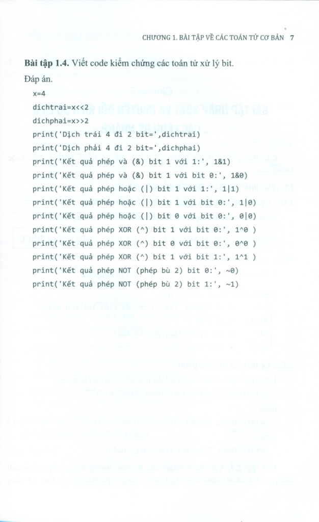 BÀI TẬP LẬP TRÌNH VỚI NGÔN NGỮ PYTHON - TỪ CƠ BẢN ĐẾN NÂNG CAO (Tập 1)