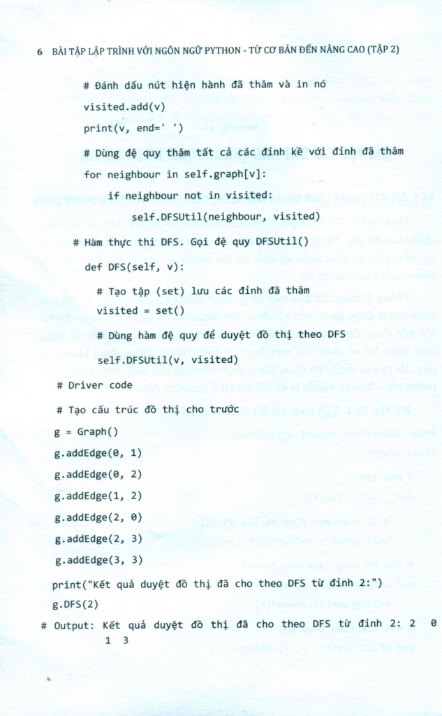 BÀI TẬP LẬP TRÌNH VỚI NGÔN NGỮ PYTHON - TỪ CƠ BẢN ĐẾN NÂNG CAO (Tập 2)